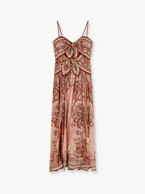 Zimmermann Aster Scarf Silk Dress - Multicolor