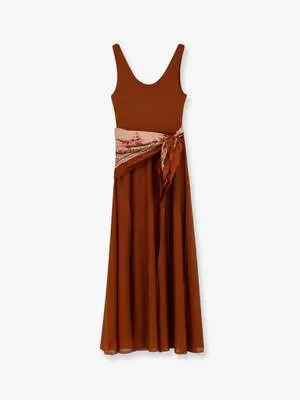 Zimmermann Aster Viscose Blend Long Dress - Multicolor
