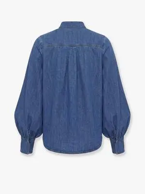 Zimmermann Embroidered Denim Shirt