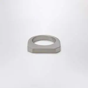 Rick Owens Palladium-finished Brass Hollywood Ring - Silver