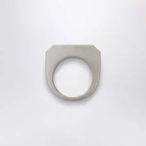 Rick Owens Palladium-finished Brass Hollywood Ring