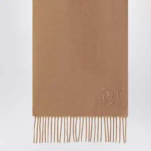 Max Mara Camel-colored Cashmere Scarf - Brown