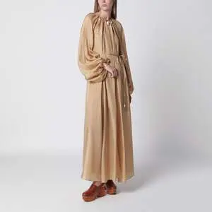 Zimmermann Mahon Maxi Dress In Silk Habotai - Silver