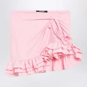 Jacquemus Playa Mini Skirt With Ruffles - Pink