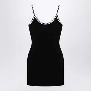 Versace Stretch Viscose Mini Dress - Black