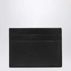 Balenciaga Cash Card Holder In Grained Leather - Black