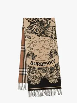 Burberry Gallant Knight Cashmere Scarf - Multicolor