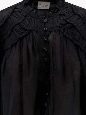Isabel Marant Étoile Christa Cotton And Viscose Shirt - Black