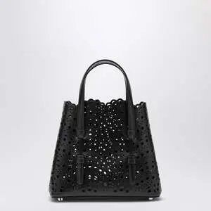 Alaïa Vienne Calfskin Tote Bag - Black