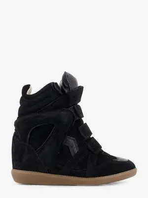 Isabel Marant Étoile Bekett Suede And Leather Wedge Sneakers