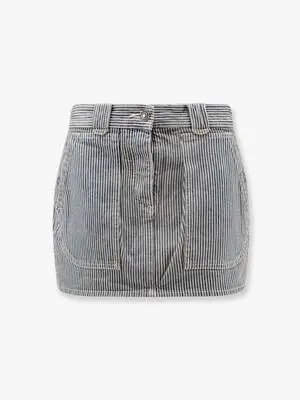 Isabel Marant Étoile Marant Estera Cotton Skirt With Striped Pattern