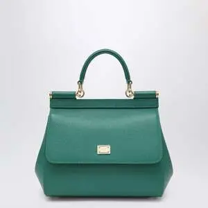Dolce & Gabbana Medium Sicily Top-handle Bag In Emerald - Green