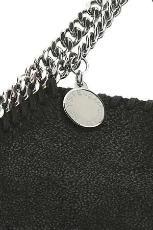 Stella McCartney Black Faux Leather Chain Shoulder Bag