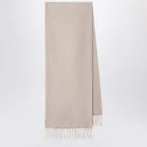 Max Mara Sand-colored Cashmere Scarf - Cream