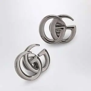 Gucci Tone Gg Marmont Brass Earrings