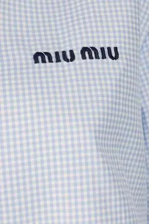Miu Miu Gingham Shirt - Multicolor
