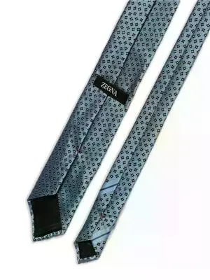 Zegna Jacquard-woven Silk Tie