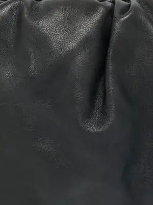 Bottega Veneta The Chain Pouch Leather Clutch Bag - Black