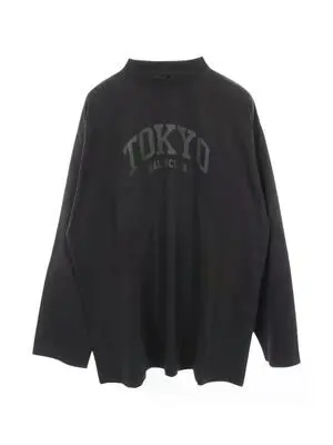 Balenciaga Tokyo Logo Long-sleeve T-shirt - Black