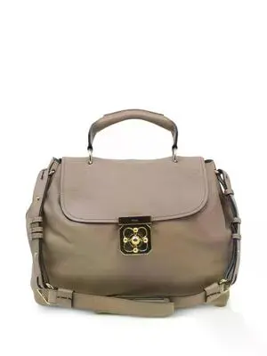 Chloé Elsie Leather Top Handle Satchel Bag - Neutrals