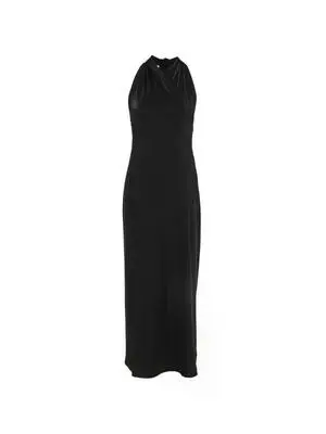 Another Tomorrow Sleeveless Maxi Dress - Black