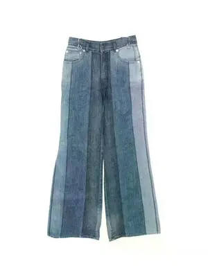 Dior Paneled Wide-leg Jeans