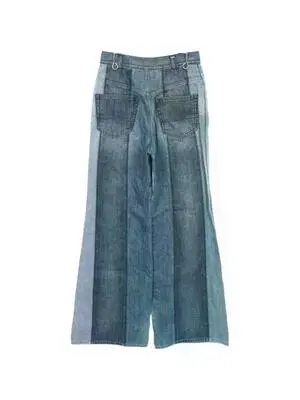 Dior Paneled Wide-leg Jeans