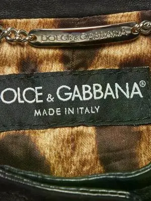 Dolce & Gabbana Ruffled Silk Trim Sleeveless Jacket