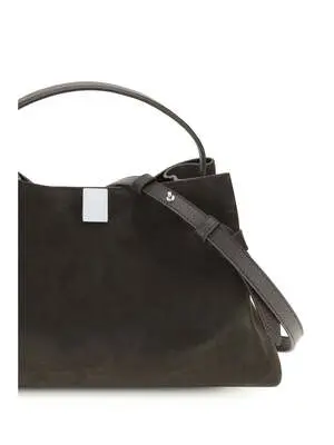 Yuzefi Gyoza Suede Shoulder Bag - Brown