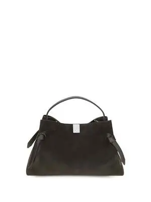 Yuzefi Gyoza Suede Shoulder Bag - Brown