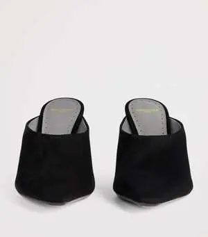 Balenciaga Suede Duchesse Mules 90