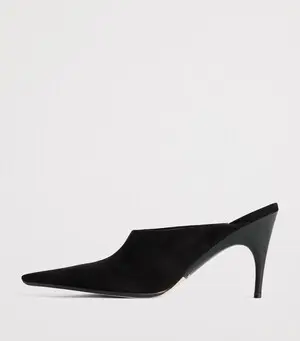 Balenciaga Suede Duchesse Mules 90