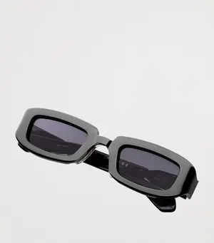 JACQUES MARIE MAGE Titanium Ryder Sunglasses
