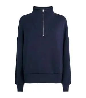 Varley Doublesoft Hawley Half-zip Sweatshirt - Navy