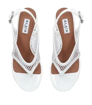 Alaïa Fishnet Sandals 55