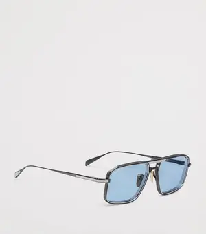 JACQUES MARIE MAGE Titanium Earl Aviator Sunglasses
