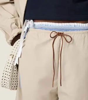 Miu Miu Logo Bermuda Shorts