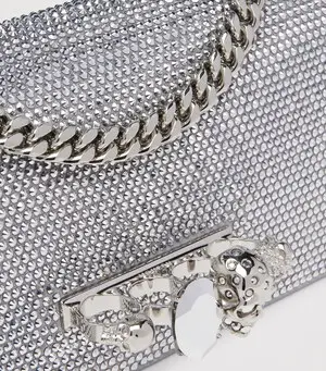 Alexander McQueen Calfskin Jewelled Top-handle Bag