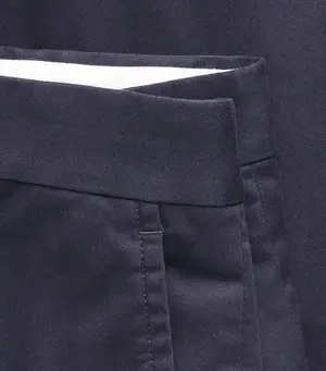 Ralph Lauren Purple Label Wool Gabardine Straight Leg Trousers