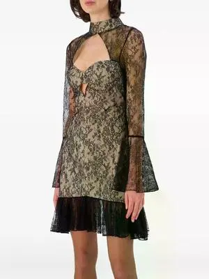 OCCLEUS Celine Fluted Mini Dress