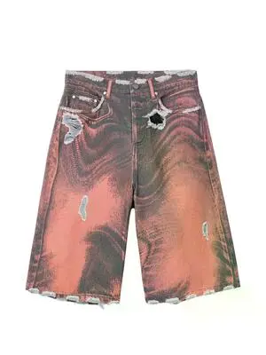 Camper Distressed Denim Shorts