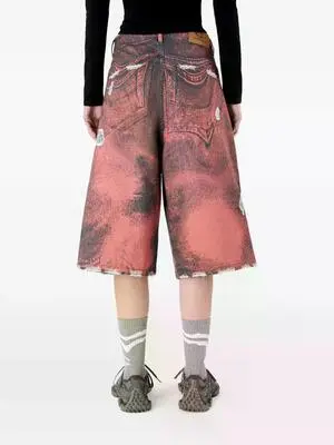 Camper Distressed Denim Shorts