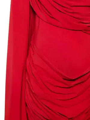 DE LA VALI Perisa Draped-detail Mini Dress