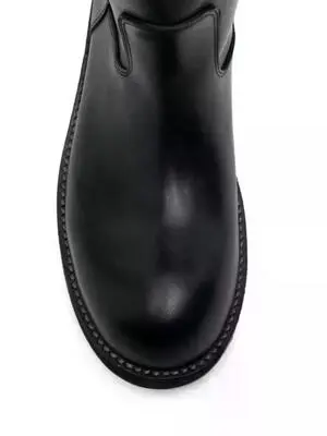 ANN DEMEULEMEESTER Neldor Buckle-detail Leather Boots