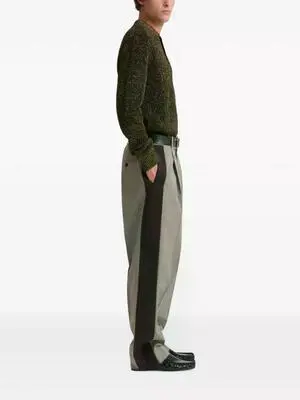 Marni Wool Pants With Contrast Side Bands