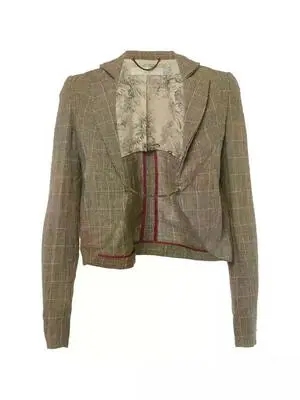 Stella McCartney Prince Of Wales Check Chain-link Blazer