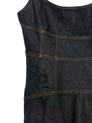 SELF-PORTRAIT Bow-embroidered Mini Dress