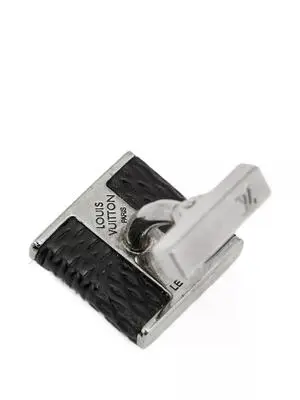 LOUIS VUITTON Damier Graphite Leather Cufflinks