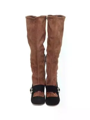 Prada Suede Knee-length Boots