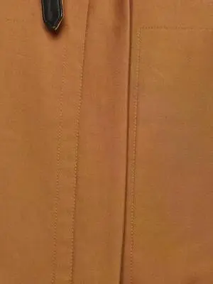 Hermès Belted Fur-collar Jacket